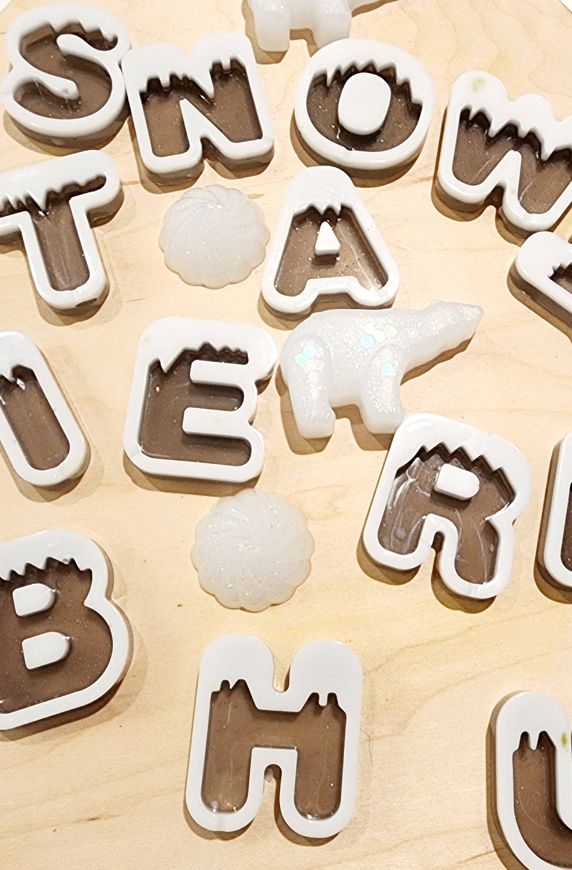 Snow Capped Fillable Letters and Numbers | Creating Adventures Co.